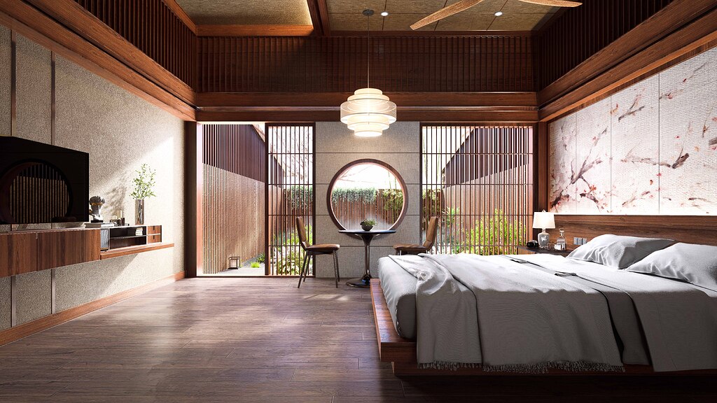 The Japanese Master Bedroom II - Gallery - D5 RENDER FORUM