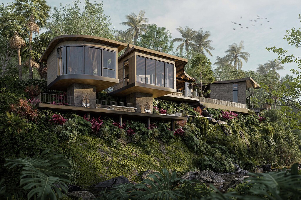 Tropical River Villa, Bali - Gallery - D5 RENDER FORUM