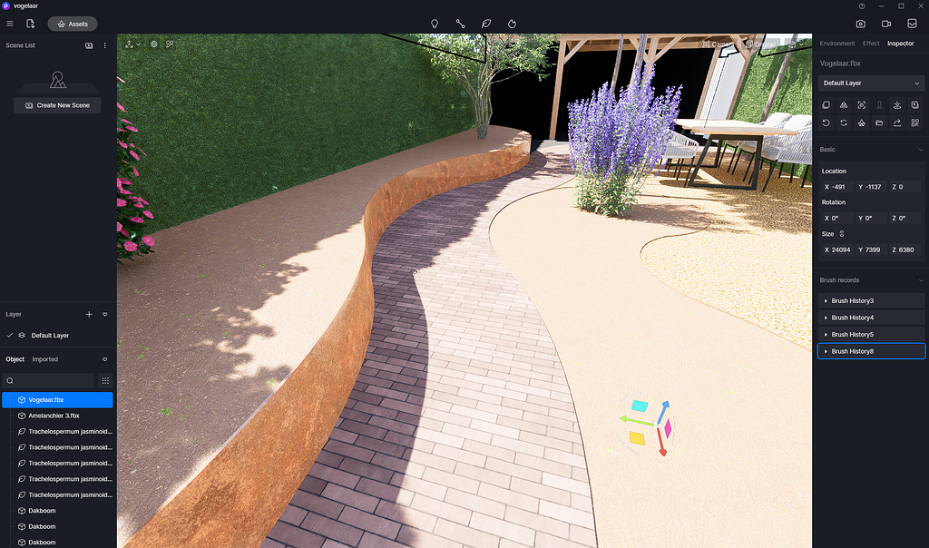 Allign material to path - Ideas & Requests - D5 RENDER FORUM