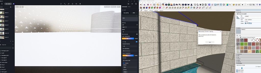 The connection to the D5 Render is abnormal Sketchup - Tech Support - D5 RENDER FORUM
