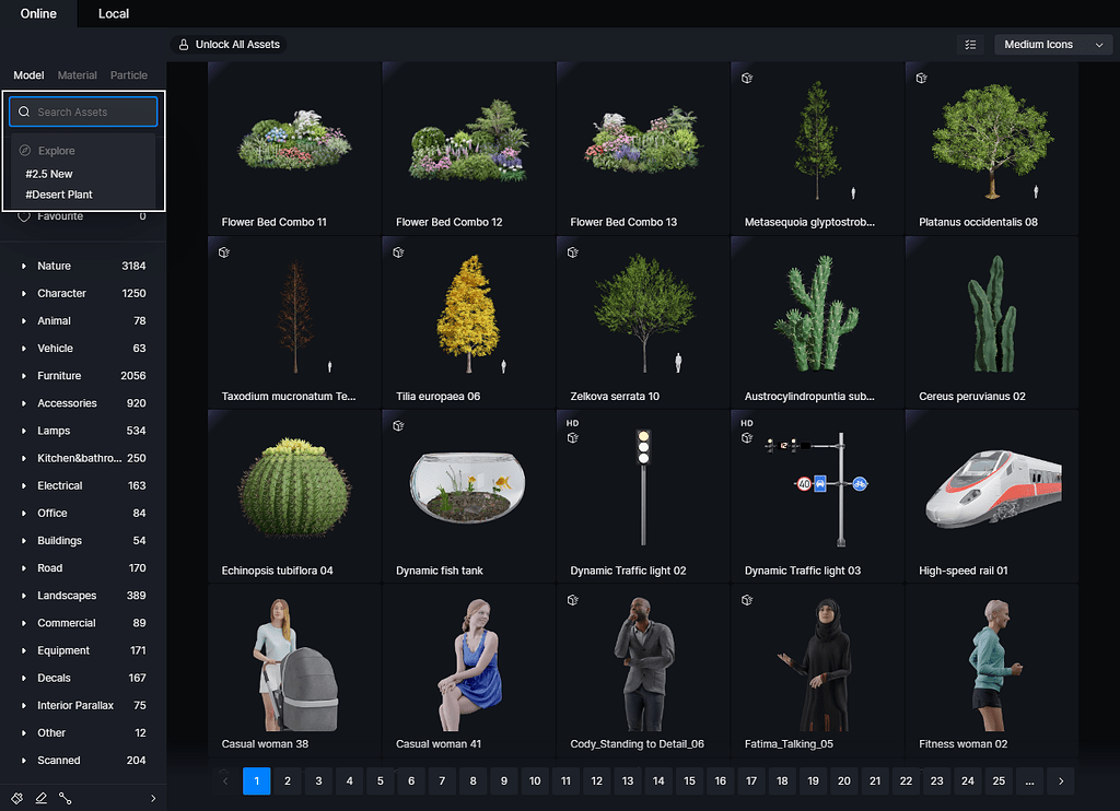 New Release in D5 Asset Library: 400+ Plant Combos, Xerophyte Plants ...