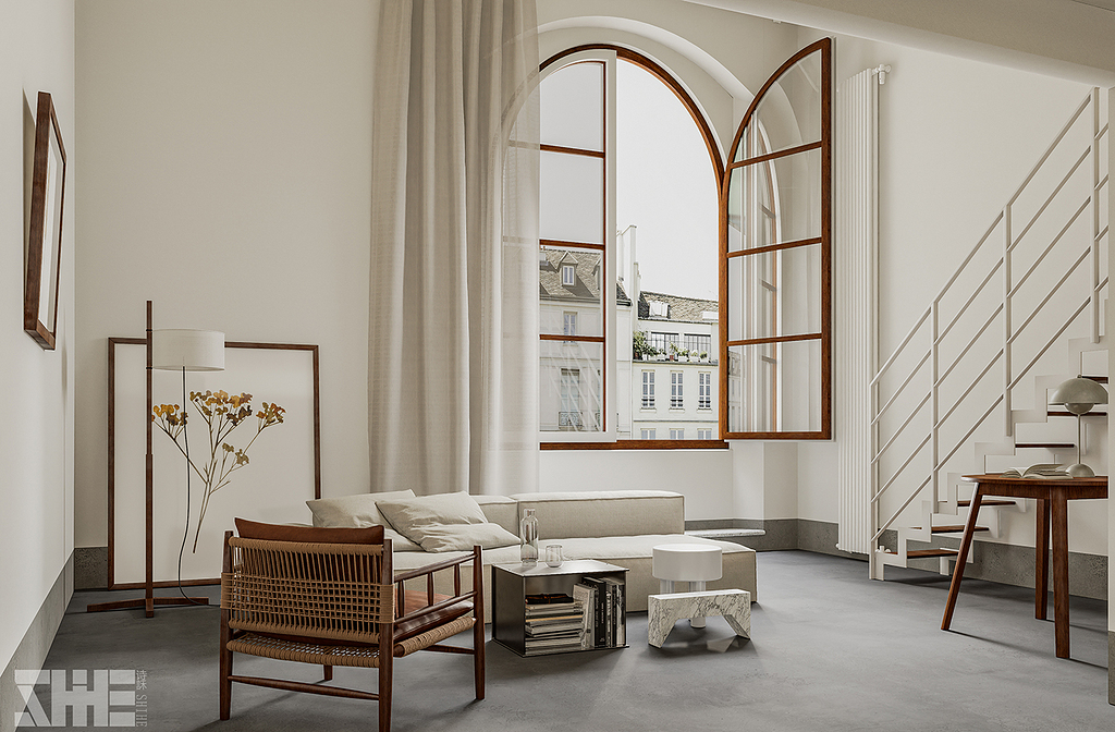 [Scene Express Vol.241] Free 3D Models, D5 Render Scene | Minimalism Apartment - Scene Express ...