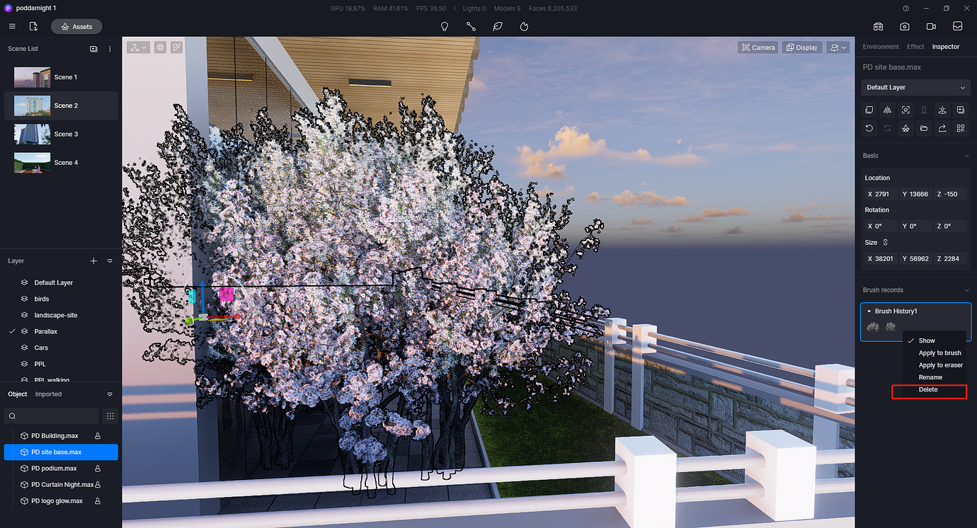 How to delete tree - Get Help - D5 RENDER FORUM