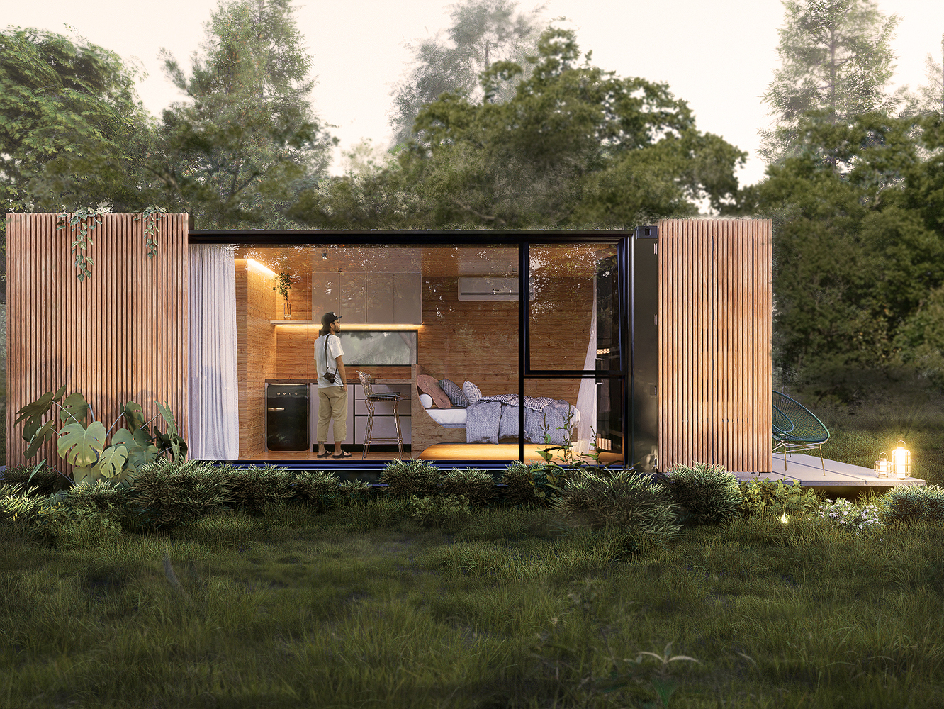 Exterior design container - in the woods - Gallery - D5 RENDER FORUM