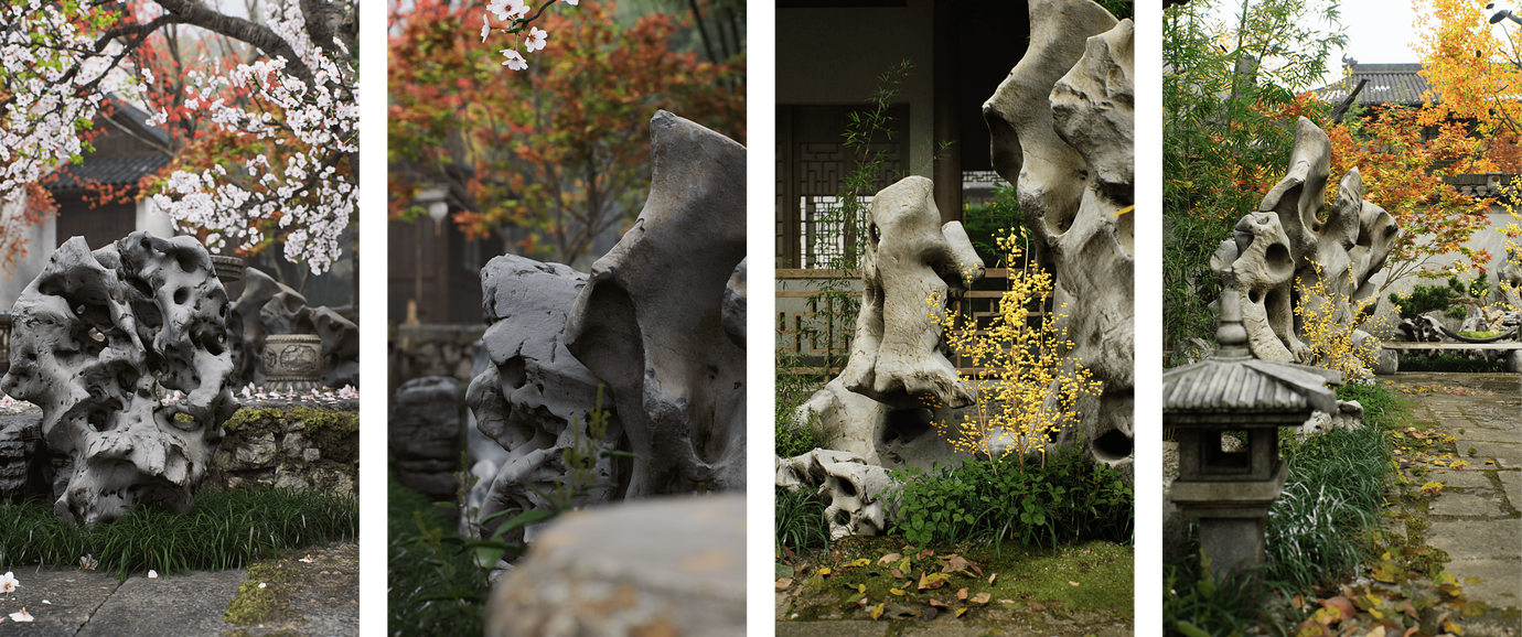 New Release: 30+ Bamboo Models, Landscape Stones in D5 Asset Library ...