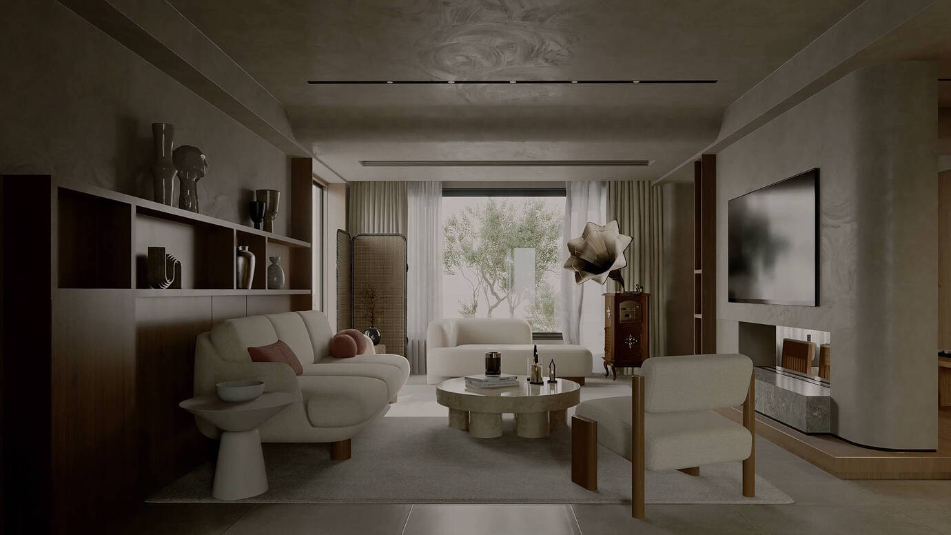 [Scene Express Vol.234] Free 3D Models, D5 Render Scene | Wabi-sabi living room - Scene Express ...