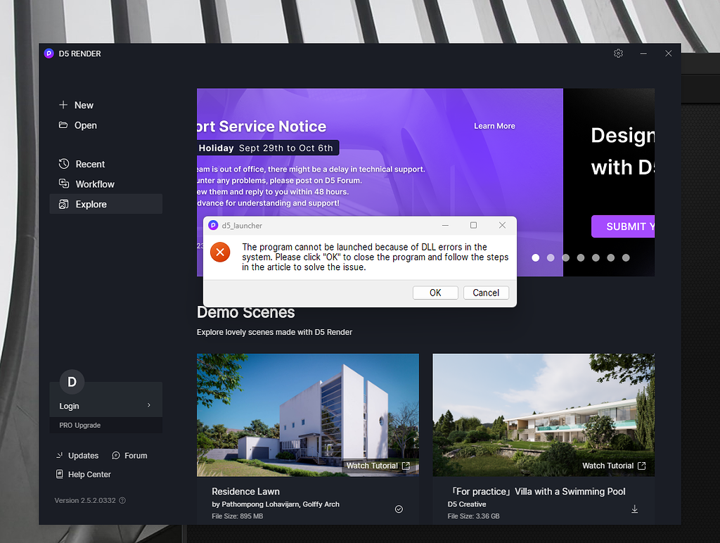 Dll error and blue screen error - Tech Support - D5 RENDER FORUM
