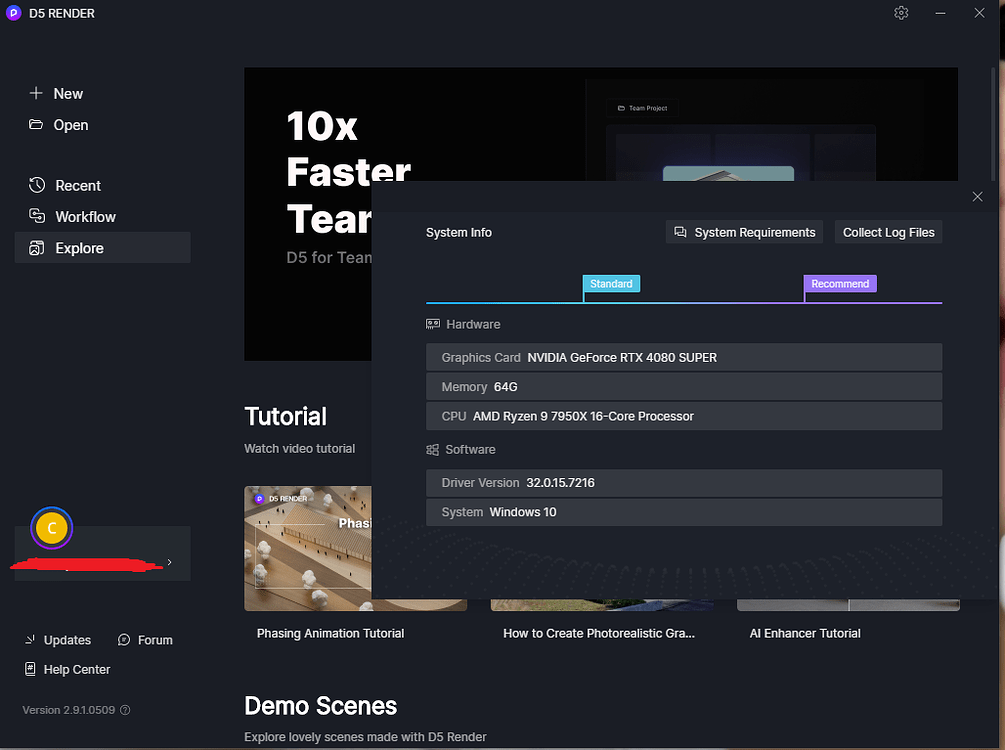 D5 Render Crashes at 5% Opening History Versions But Still Crashes - Get Help - D5 RENDER FORUM