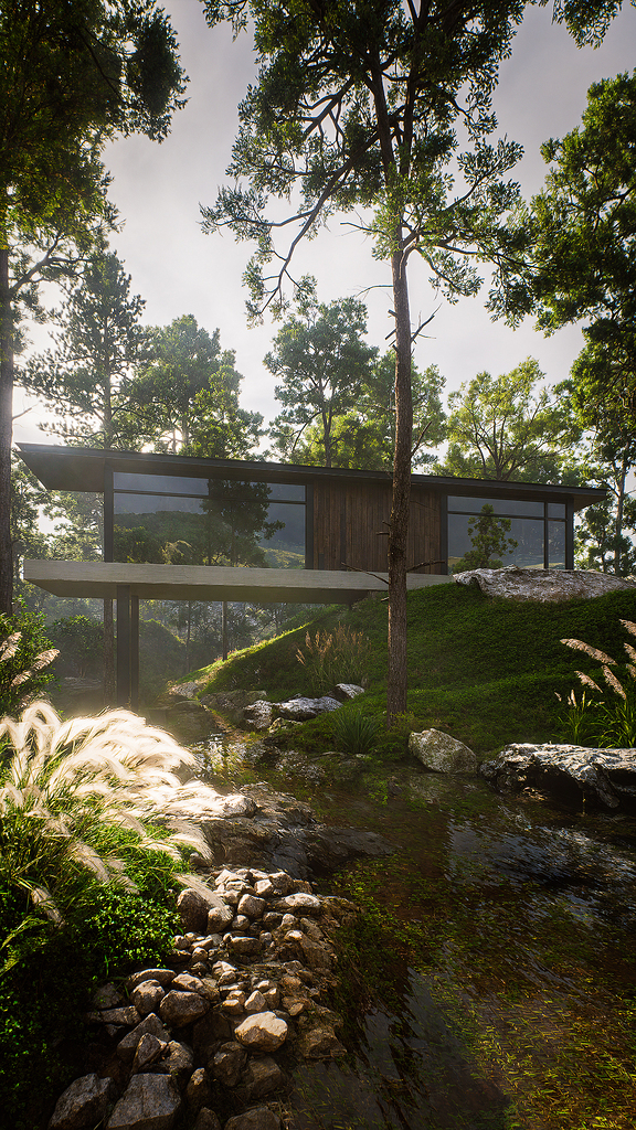 Japanese riverside villa - Gallery - D5 RENDER FORUM