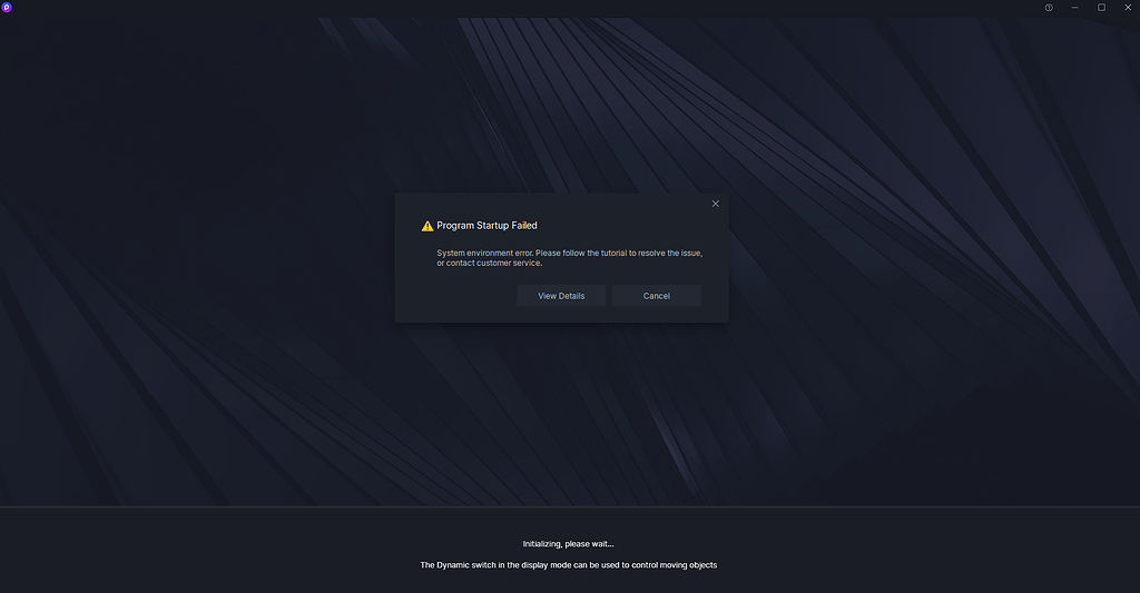 “System environment error “ please help - Tech Support - D5 RENDER FORUM