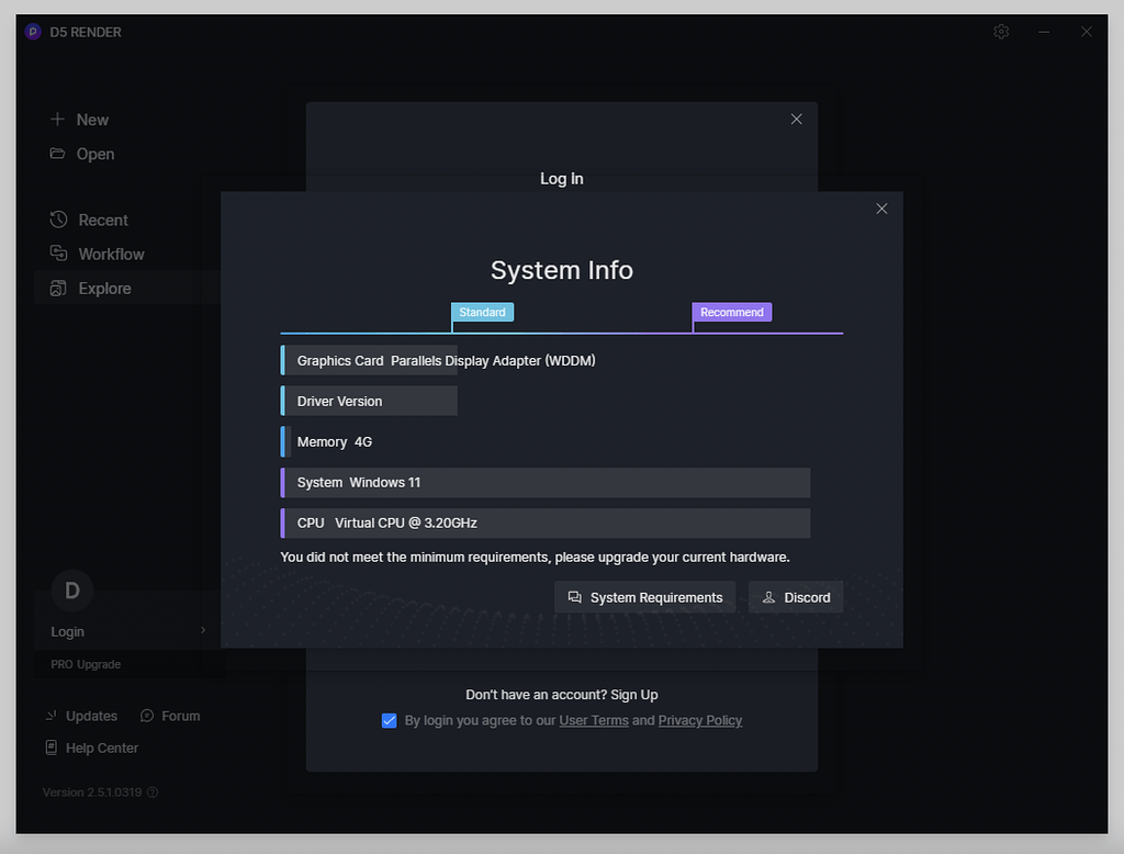 Can't run the program - Get Help - D5 RENDER FORUM