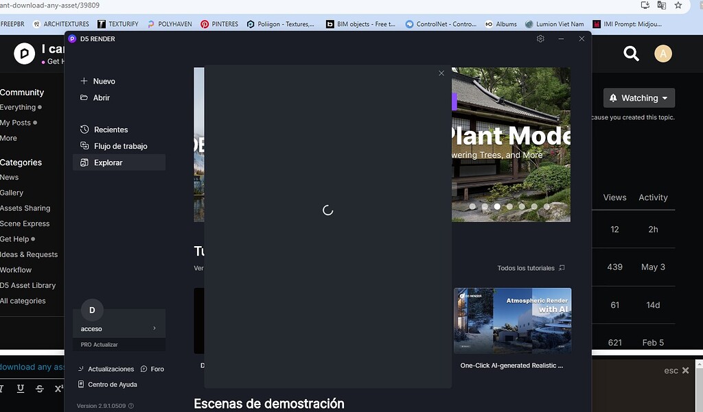 I can't download any asset - Get Help - D5 RENDER FORUM