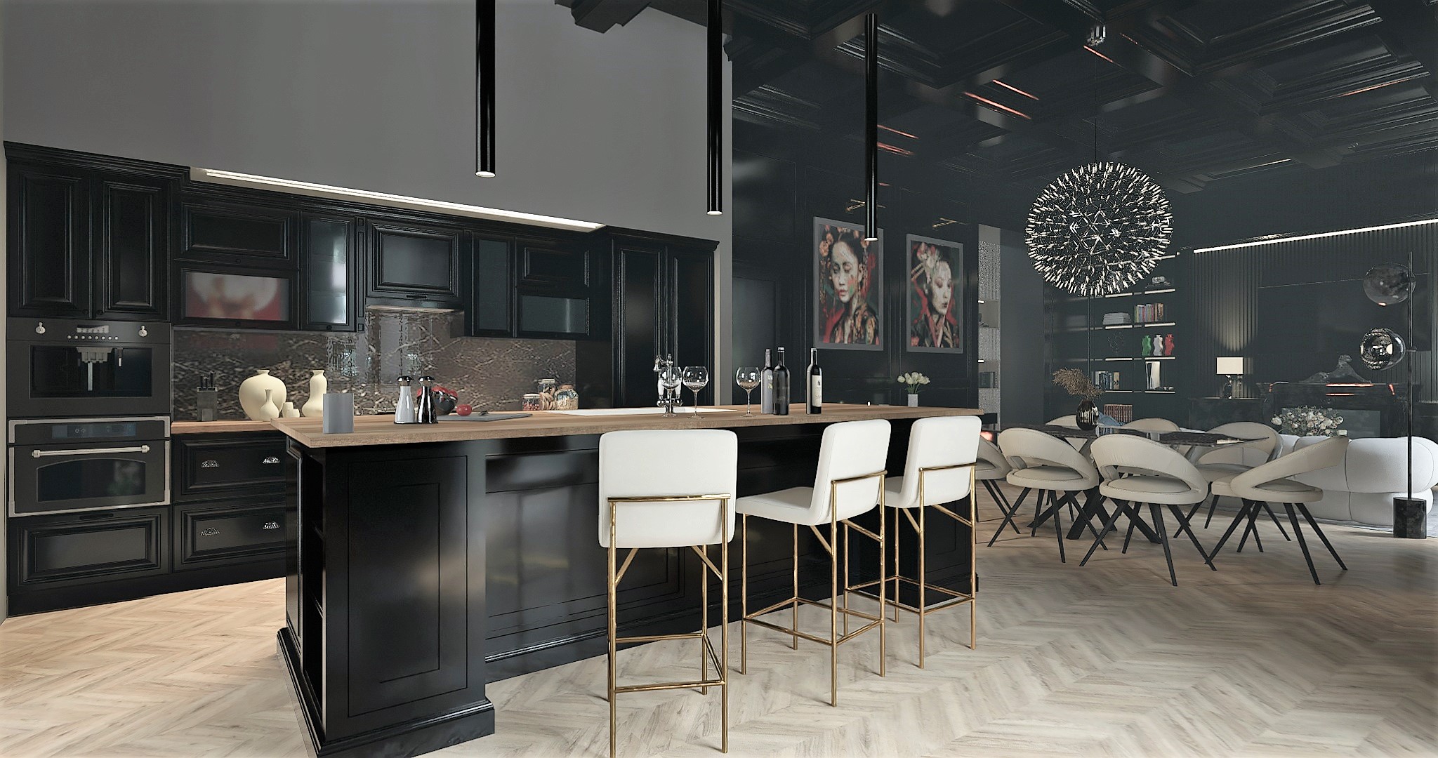 Coctel style - living kitchen - Gallery - D5 RENDER FORUM