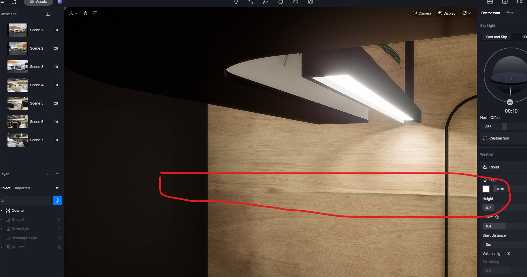 Strange Shadow line - Get Help - D5 RENDER FORUM