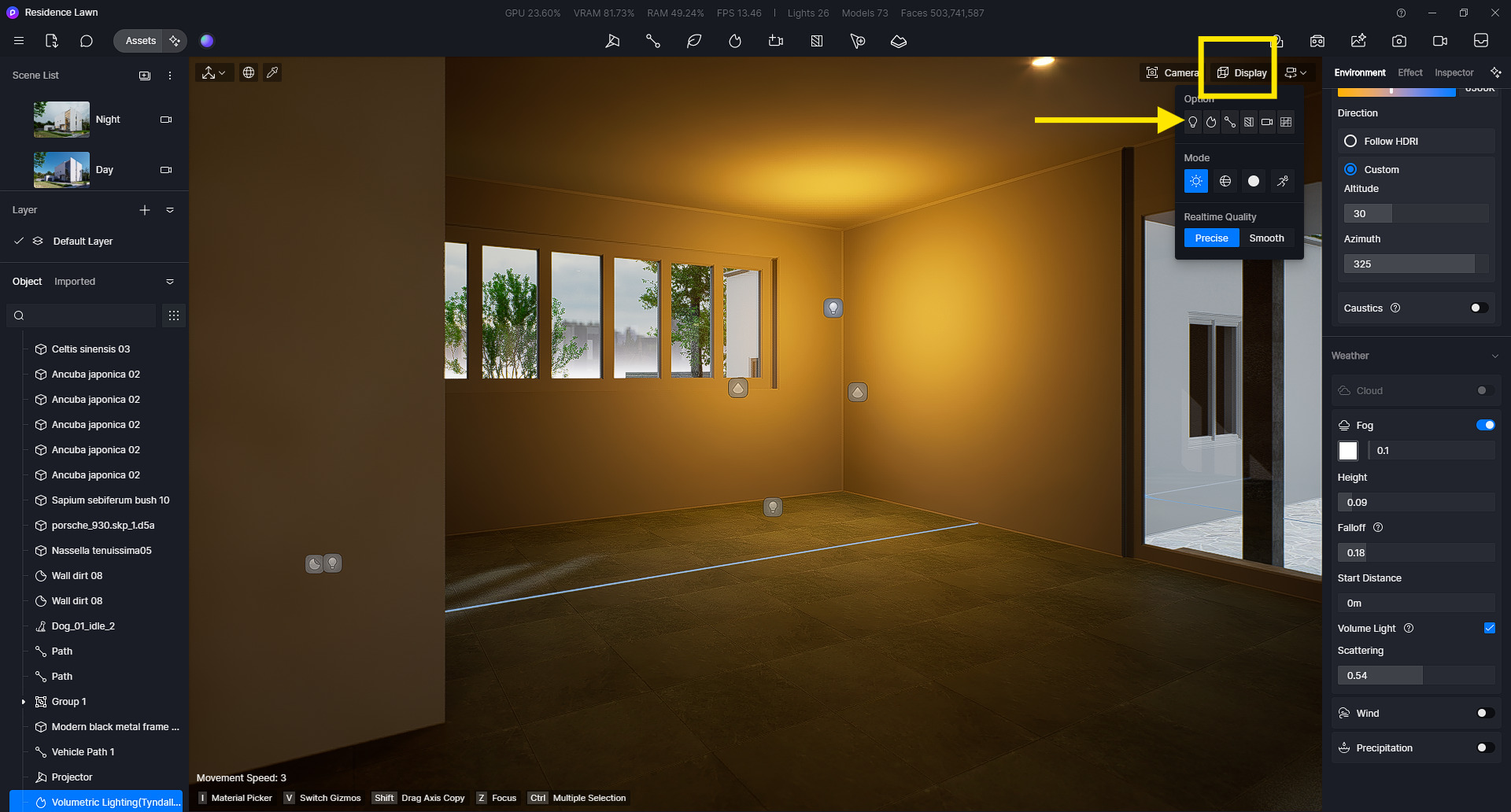I can't see the light icon - How to - D5 RENDER FORUM