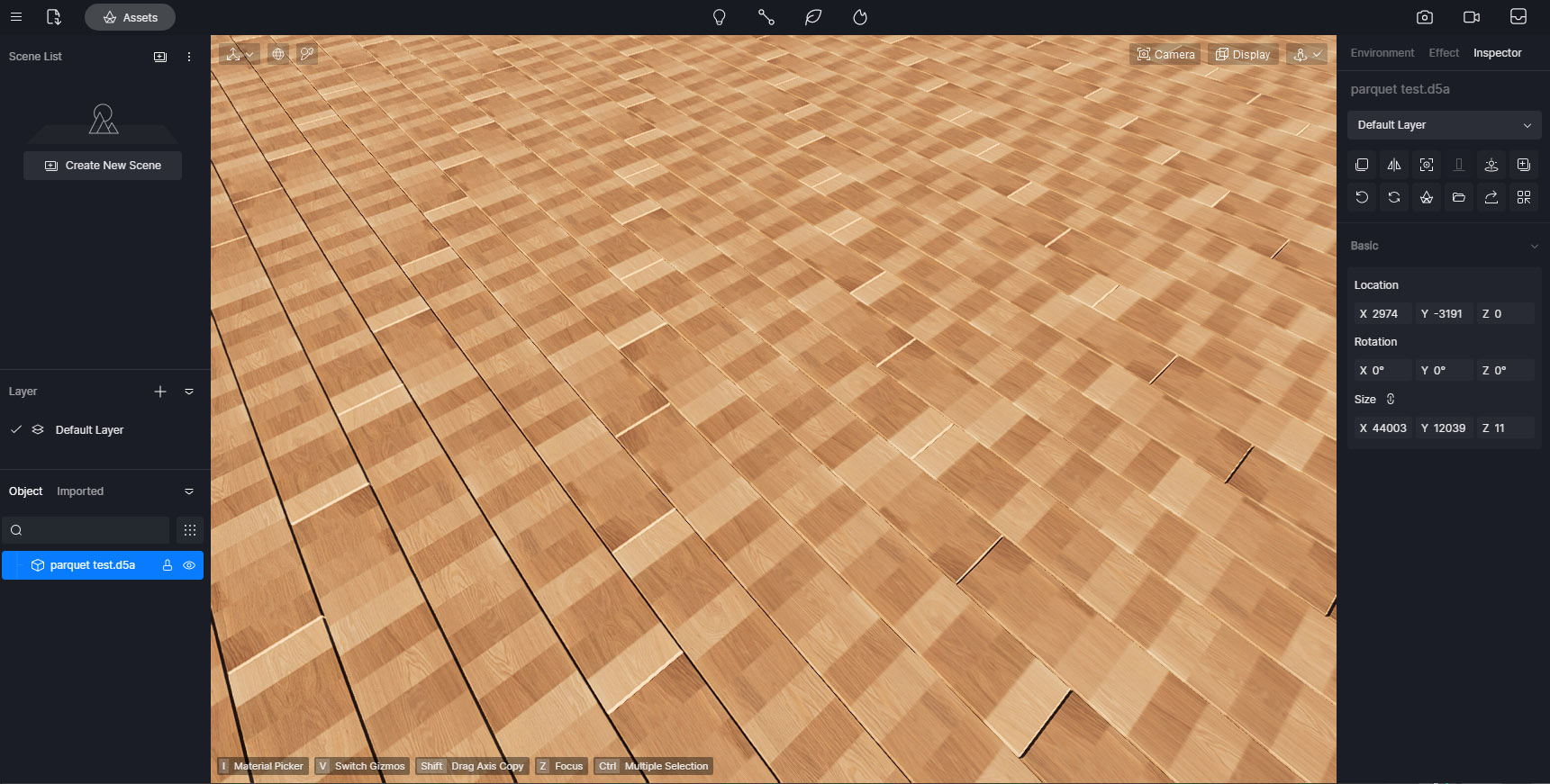 D5 doesn't support the corona MultiMap material or the multi texture material from CG source ...