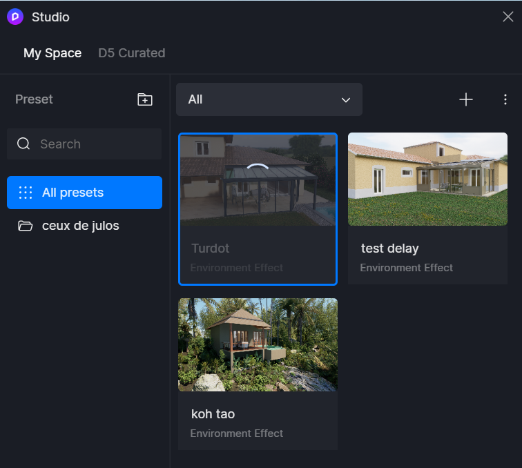 Loading environment preset - Get Help - D5 RENDER FORUM