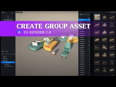 How to create Group Asset D5 in Render - How to - D5 RENDER FORUM